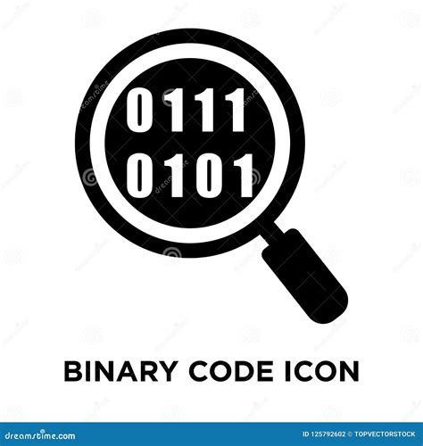 Binary Code Icon Vector Isolated On White Background Logo Concept Of