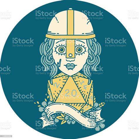 자연 스무 주사위 롤 일러스트레이션을 가진 인간 전투기 굴리기에 대한 스톡 벡터 아트 및 기타 이미지 굴리기 머리 명랑한 Istock