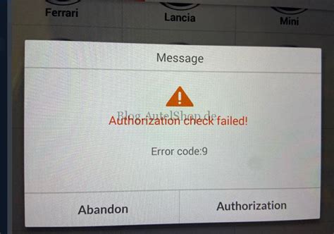 Fixed Autel Im608 Pro Authorization Check Failed Error Code9