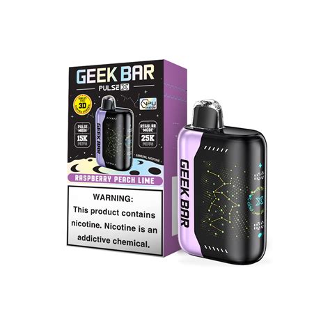 Geek Bar Pulse X K Raspberry Peach Lime Disposable Vape MB Vape