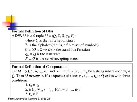 Ppt Lecture Three Finite Automata Powerpoint Presentation Free Download Id 2849021