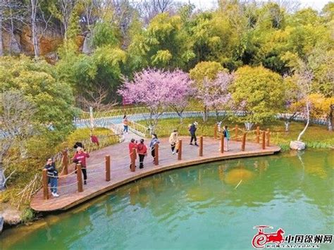 徐州金龙湖畔宕口公园 春色宜人 荔枝网新闻