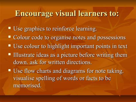 Visual Auditory And Kinesthetic Vak Model Of Learning Ppt