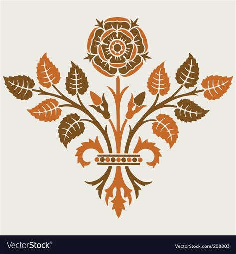 Floral Element Royalty Free Vector Image Vectorstock