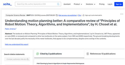 Understanding Motion Planning Better A Comparative Review Of