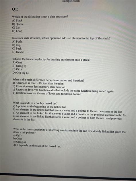 Solved For The Following Piece Of Code Public Static Void