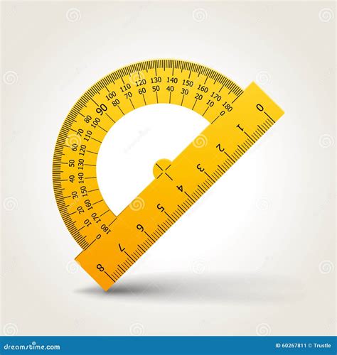 Protractor Stock Vector Illustration Of Equipment Education 60267811