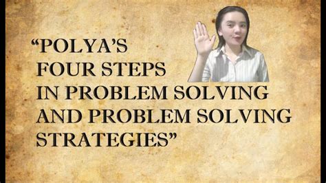 Polya Problem Solving Steps In Hindi