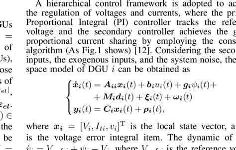 The Hierarchical Control Framework Of Dgu I Where The Communication Download Scientific