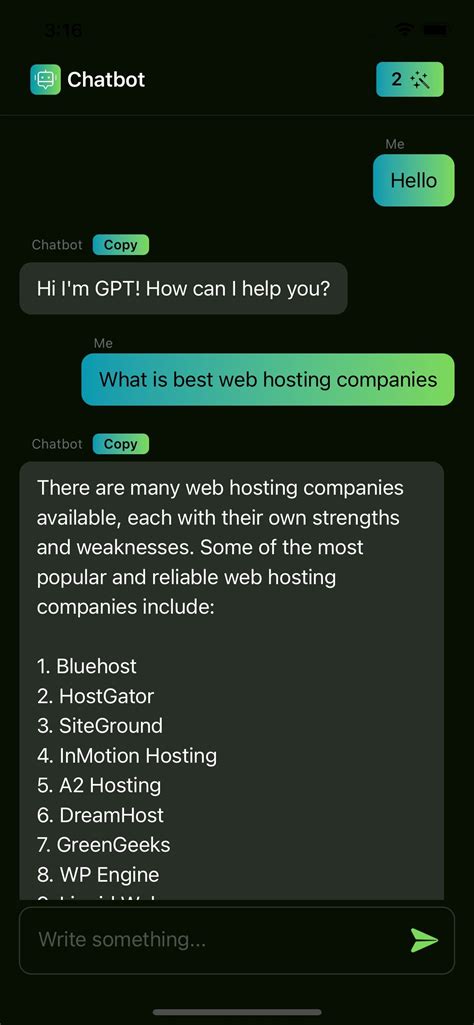 Chatgpt Ai Chatbot Gpt35 Turbo Ios App By Billman Codester