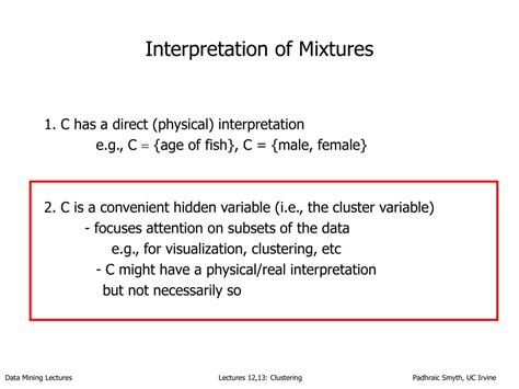 Ppt Ics Data Mining Lectures Clustering Algorithms