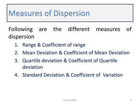 Measures Of Dispersion Pptx