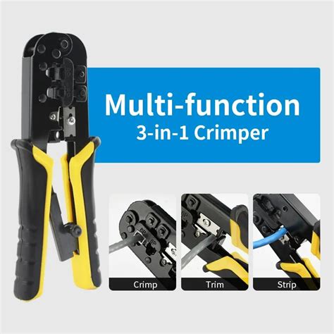 Rj45 Crimper Rj11 Crimping Tool Ethernet Network Lan Cable Cutter Stripper Plailer 6p 8p Rj12