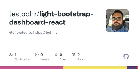 Github Testbohrlight Bootstrap Dashboard React Generated By
