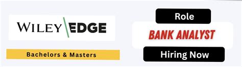 Wiley Edge Recruitment 2024 Bachelors Or Master Degree Apply Now