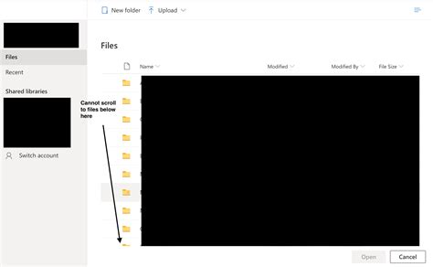 Onedrive File Picker Not Scrolling Closed Asana Forum