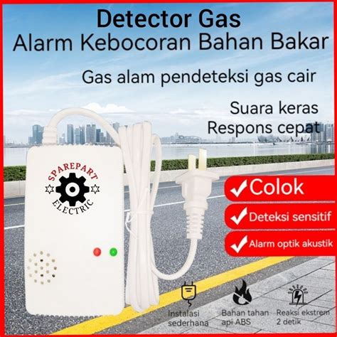 Jual Alat Pendeteksi Kebocoran Gas Gas Detector Alarm Gas Tangki Lpg Shopee Indonesia