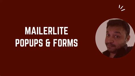 How To Create Mailerlite Forms And Popups Youtube
