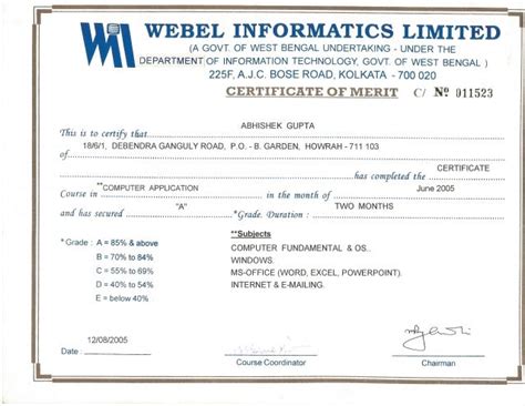 Computer Knowledge Certificate Computer Course Skills For Beginners