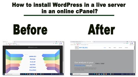 How To Install Wordpress In A Live Server In An Online Cpanel Myprograming