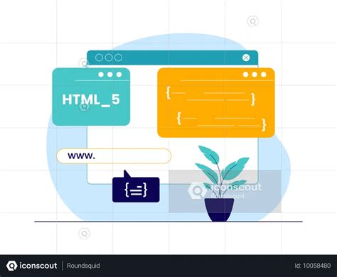 Html Coding And Website Programming Illustration Free Download Design