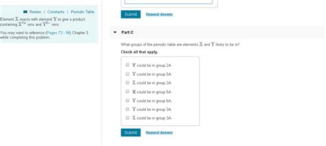 Solved Constants I Periodic Table Element X Reacts With Chegg Com