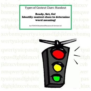 Types Of Context Clues Handout By Just TEACH LLC TpT
