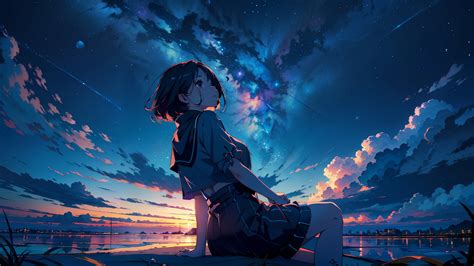 1920x1080xx4c3d9ee8 Resolution Happiest Anime Girl Hd Ai Art 1080p