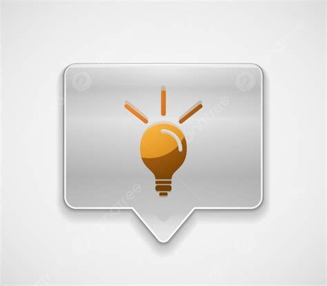 Idea Light Bulb Vector Hd Images Light Bulb Icon Button Idea Style