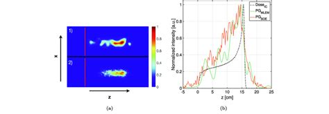 Reconstructed Pg Emission For A 150 Mev Proton Pencil Beam Incident On