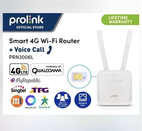 Prolink Prn3006l 4g Lte Wireless Router Simcard Router Computers And Tech Parts And Accessories