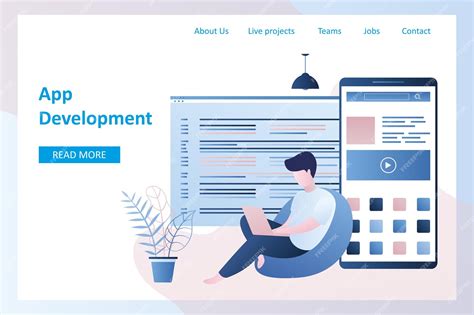 Premium Vector App Development Backend And Frontend Web Developer