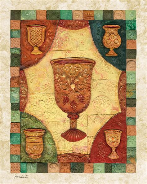 Passover Cups Mosaic Painting By Michoel Muchnik Fine Art America