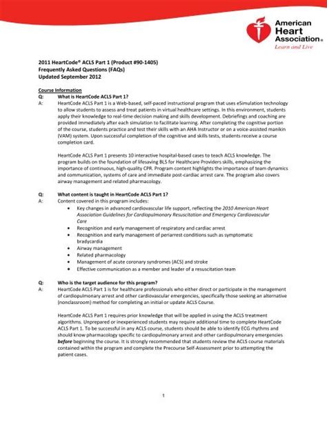 ACLS Exam Version A PDF Cardiopulmonary Resuscitation OFF