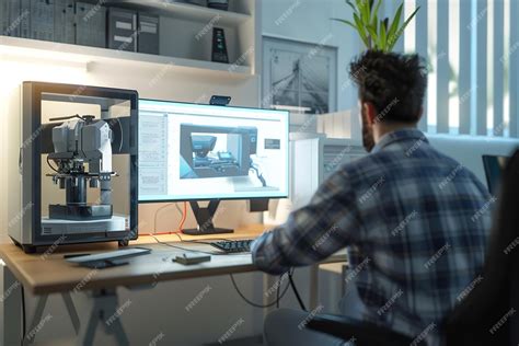 Virtual Industrial Designer Creating 3d Models Of Machinery Refining Prototypes Sharing Designs