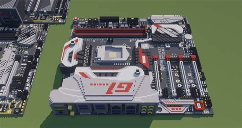 Just Recreated The Gigabyte G1 Series G1 Z170x Gaming G1 Motherboard In Minecraft 1 12 2 Via