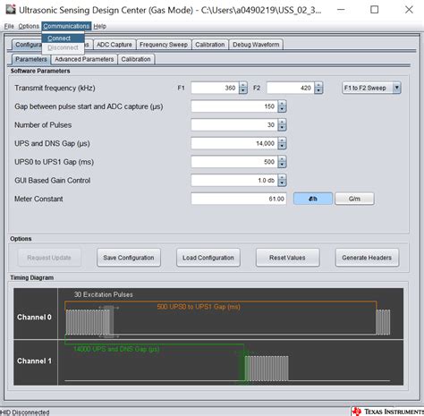 Evm430 Fr6043 Uss App Freeze While Connecting To The Board Error Message On Board Msp Low