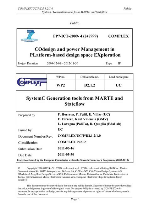 Pdf Codesign And Power Management In Platform Based · Complexucp
