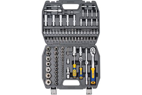Набор инструмента 1 2 Dr и 1 4 Dr 94 предметов с 12 гранными головками Kraft Kt 700682