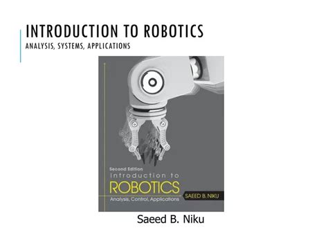 ppt introduction to robotics fundamentals analysis and