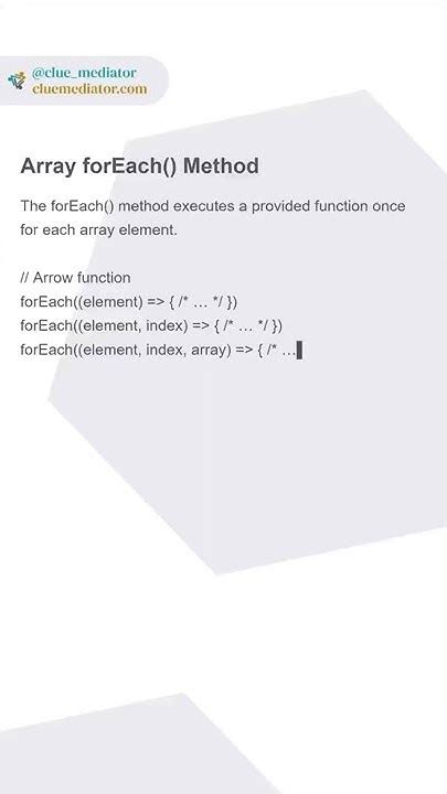 Array Foreach Method Javascript Youtube