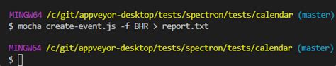 Mochajs Cant View Test Output In File And Console Output Together