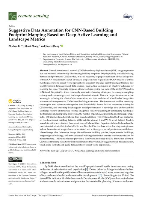 pdf suggestive data annotation for cnn based building footprint mapping based on deep active