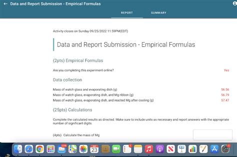 Solved Pts Calculations Complete The Calculated Results Chegg