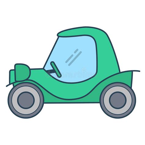 Linear Car On White Background Stock Vector Illustration Of Motorway Hand 112535056