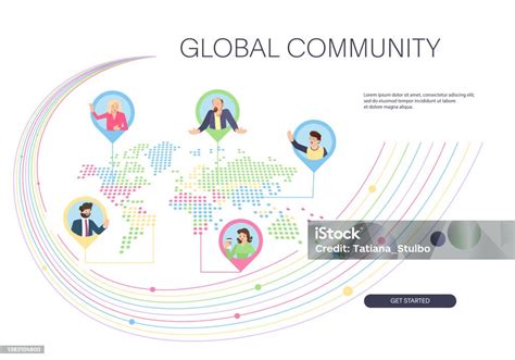 글로벌 커뮤니티 및 네트워크 연결이 있는 웹 배너 템플릿 가상현실에 대한 스톡 벡터 아트 및 기타 이미지 가상현실 개념 거리가 먼 Istock