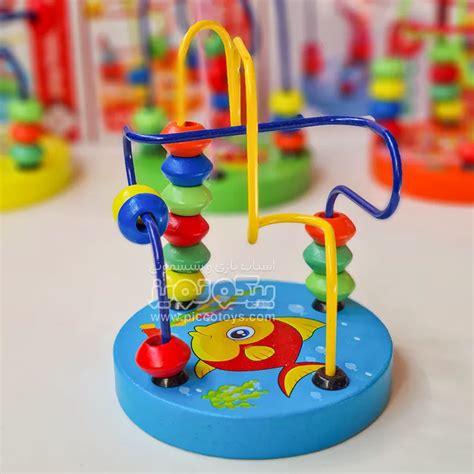 خرید اسباب بازی میله و مهره‌ی چوبی بهترین اسباب بازی دست ورزی کودک