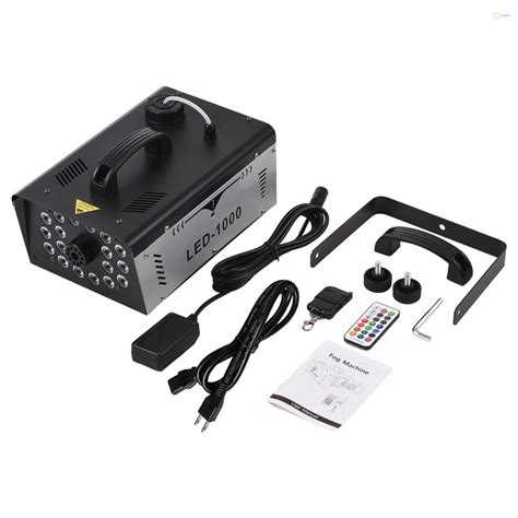 หมอกเครื่องกลางแจ้ง 18 ไฟ Led 13 สี 1000w 5000cfm ควันเครื่องสําหรับฮาโลวีนวันหยุดงานแต่งงาน Dj