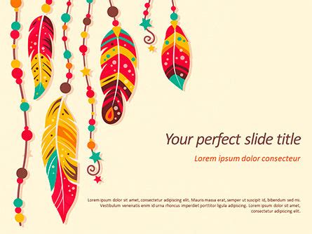 Boho Style PowerPoint Template Backgrounds 15579 PoweredTemplate Com