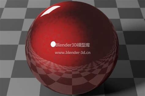 血红色玻璃贴图 Blender材质球纹理贴图模型下载 Blender3d模型库